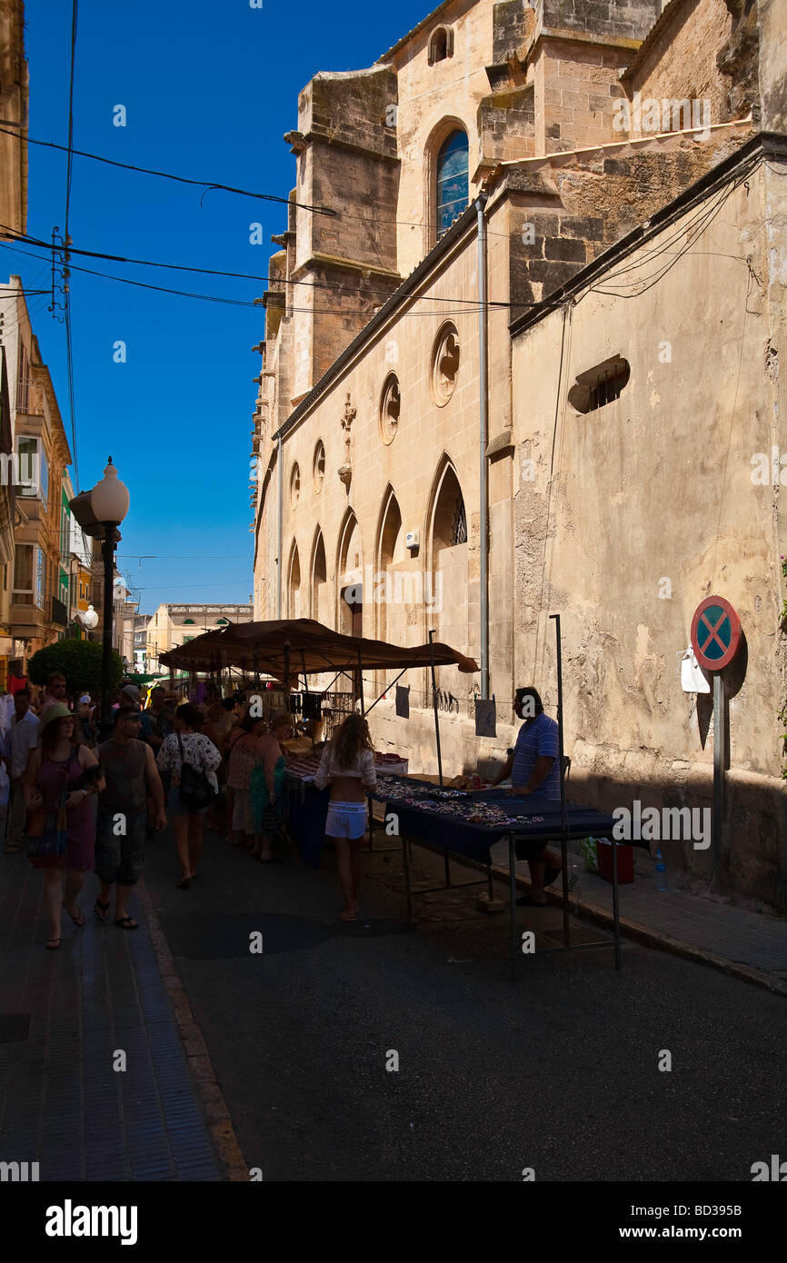Felanitx Majorca Balearic Islands market day mercart sunday Stock Photo ...