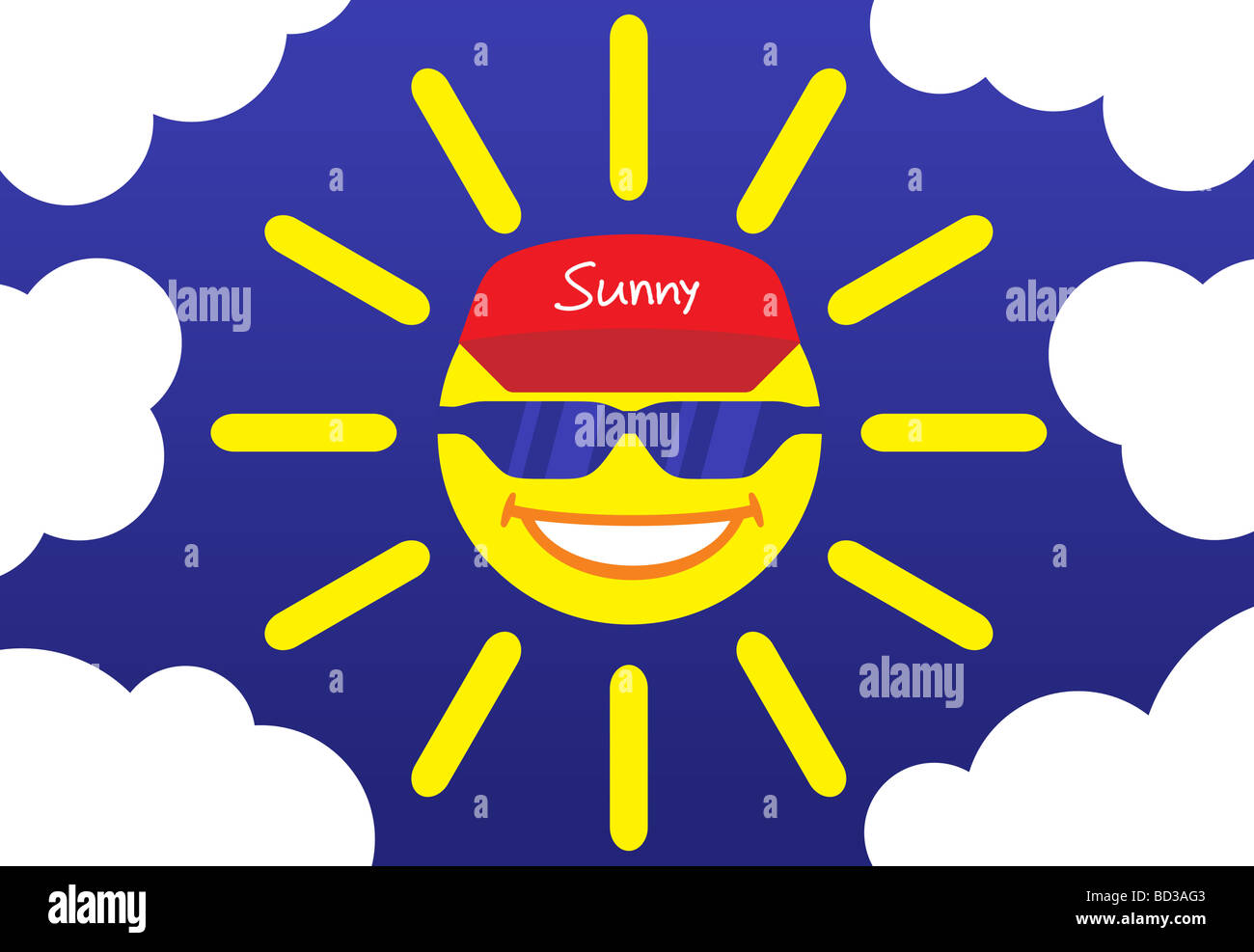 Positive sunny smile Stock Photo - Alamy