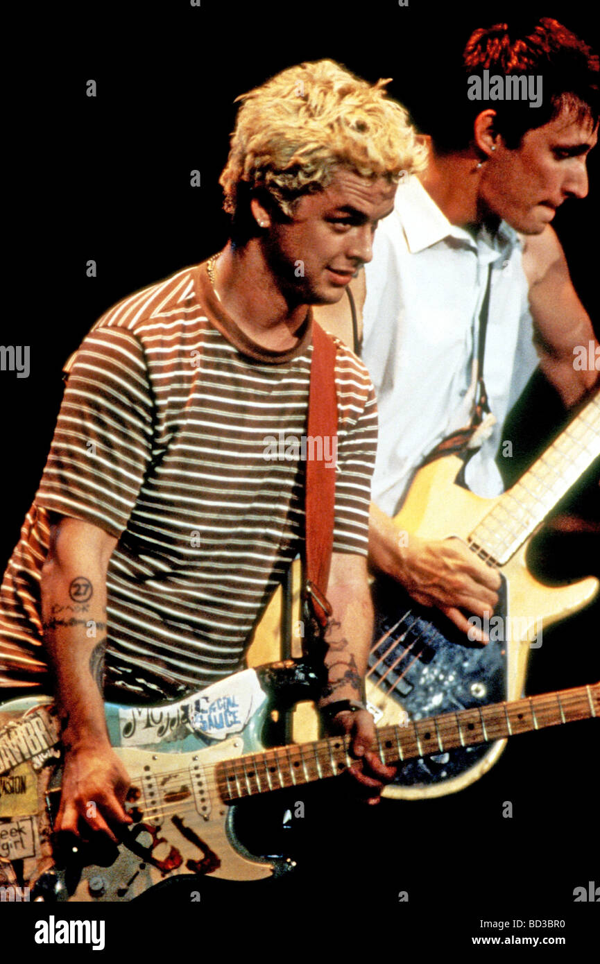 GREEN DAY - US rock group with Jason Freese at left in 1997 Stock Photo ...