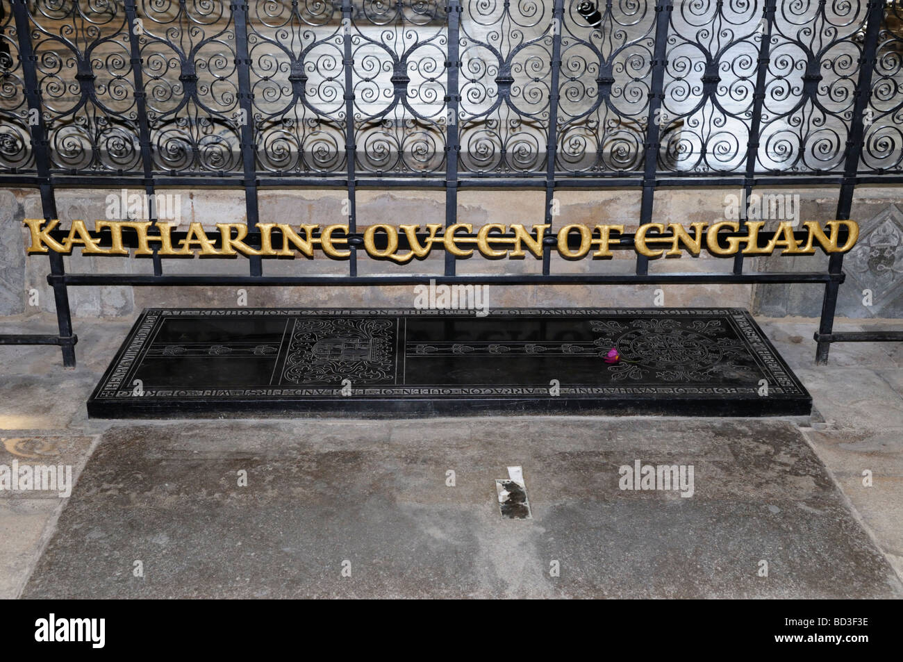 Burial place of Katharine of Aragon in Peterborough Cathedral ...