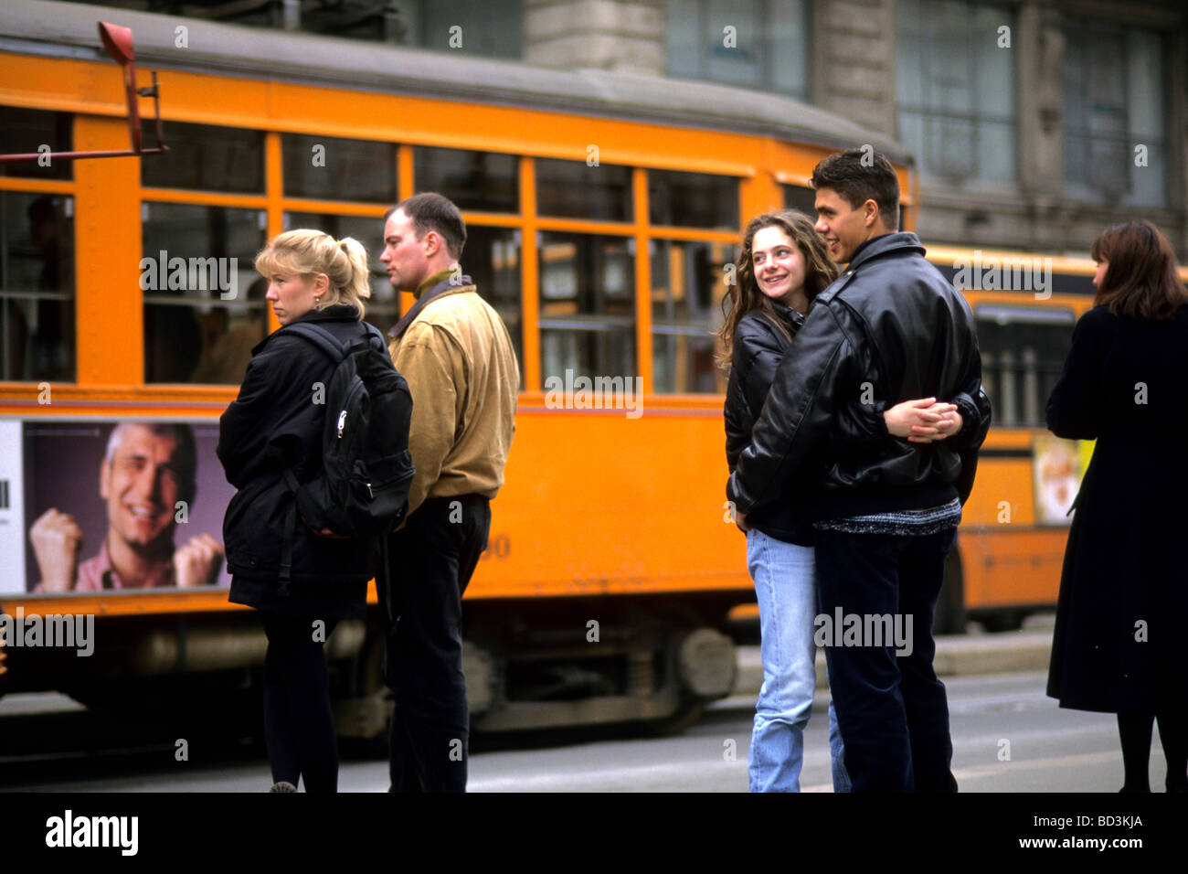 milan daily life in town Stock Photo - Alamy
