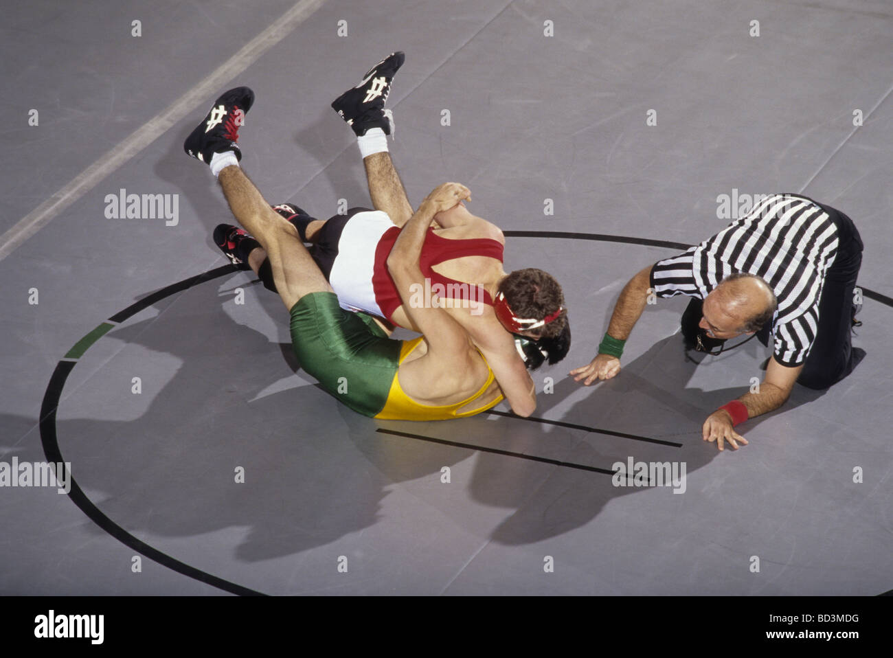 High school boys wrestling competition hi-res stock photography and ...