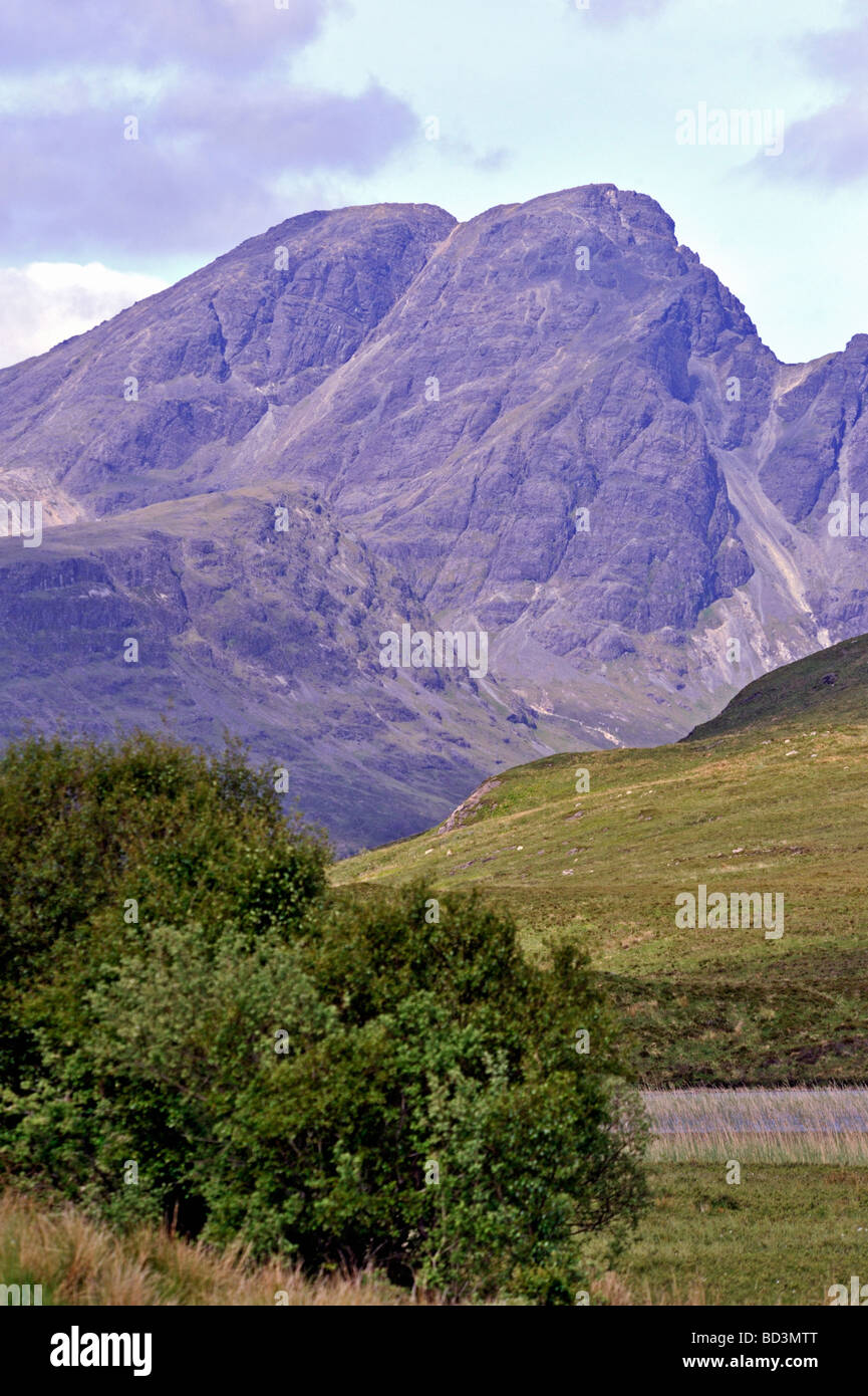 Blaven from Strath Suardal. Strathaird, Isle of Skye, Inner Hebrides ...