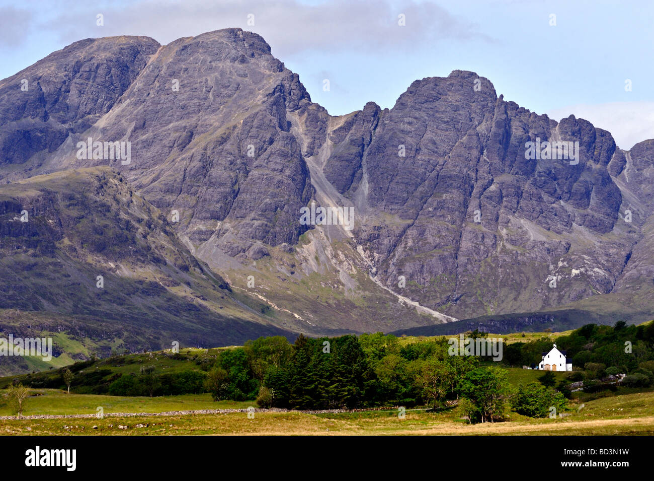 Blaven and Clach Glas from Strath Suardal. Strathaird, Isle of Skye ...