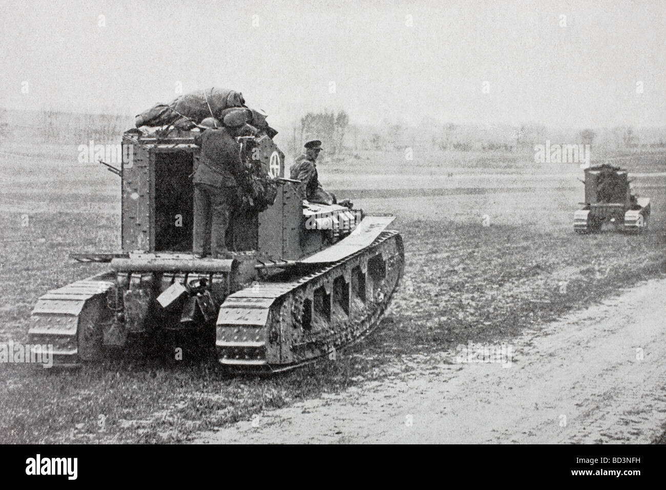 British army tanks in 1918 Stock Photo - Alamy
