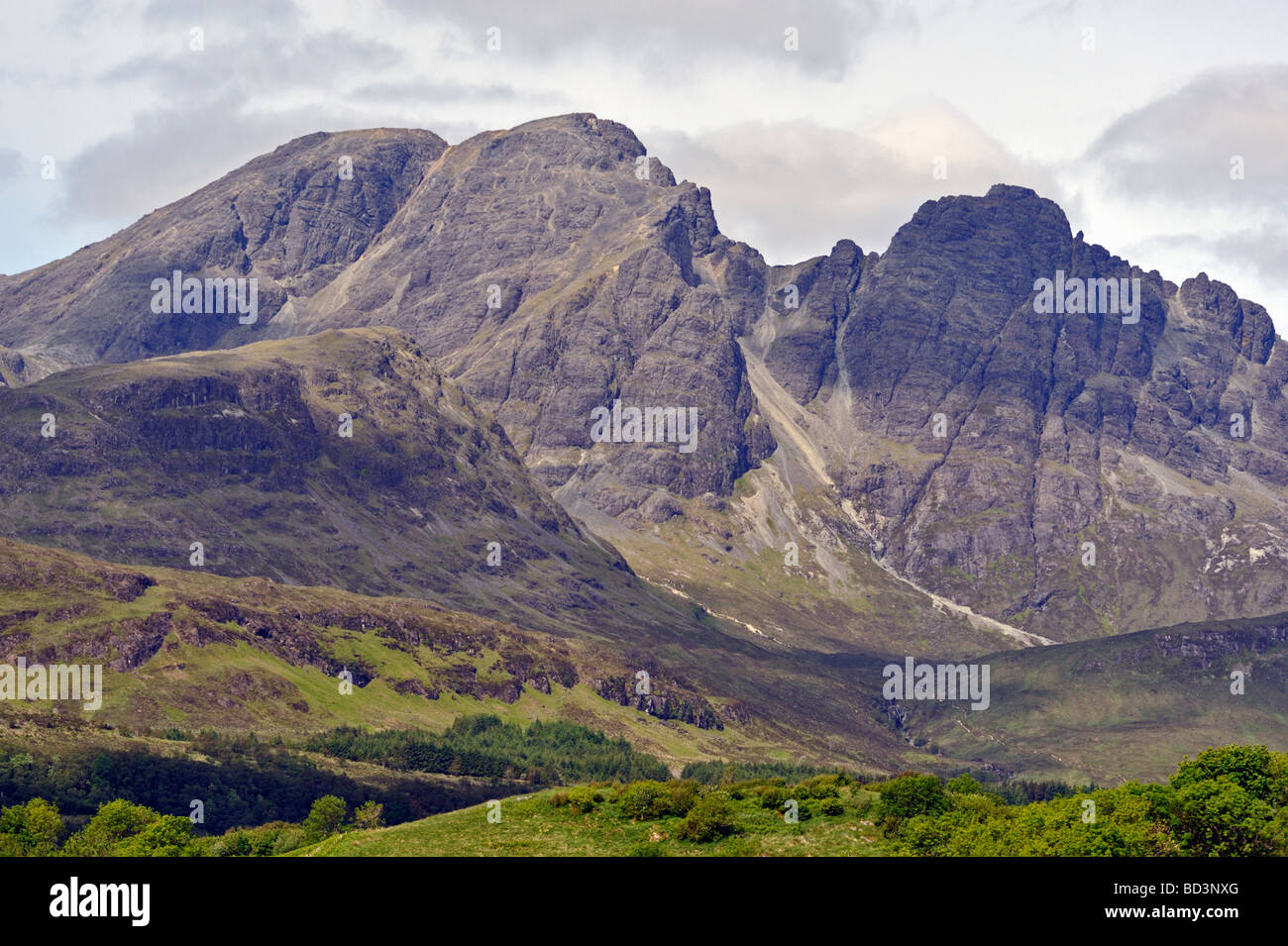 Blaven and Clach Glas from Strath Suardal. Strathaird, Isle of Skye ...