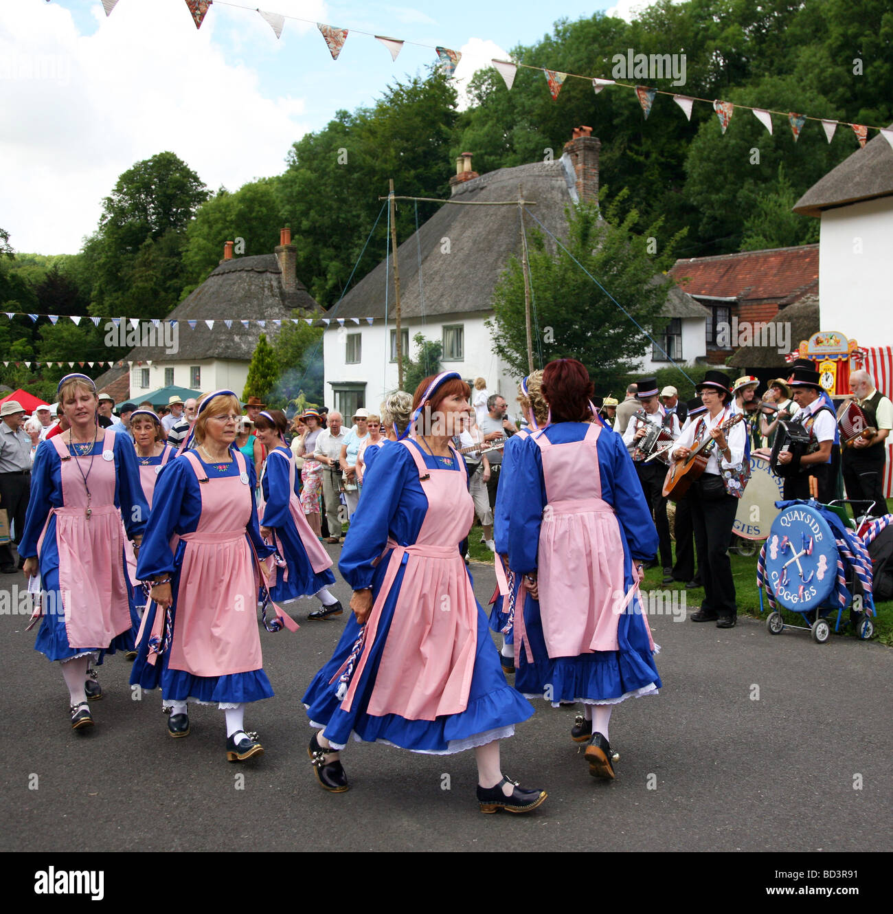 The Quayside Cloggies dance group performing at an 18th Century Street ...