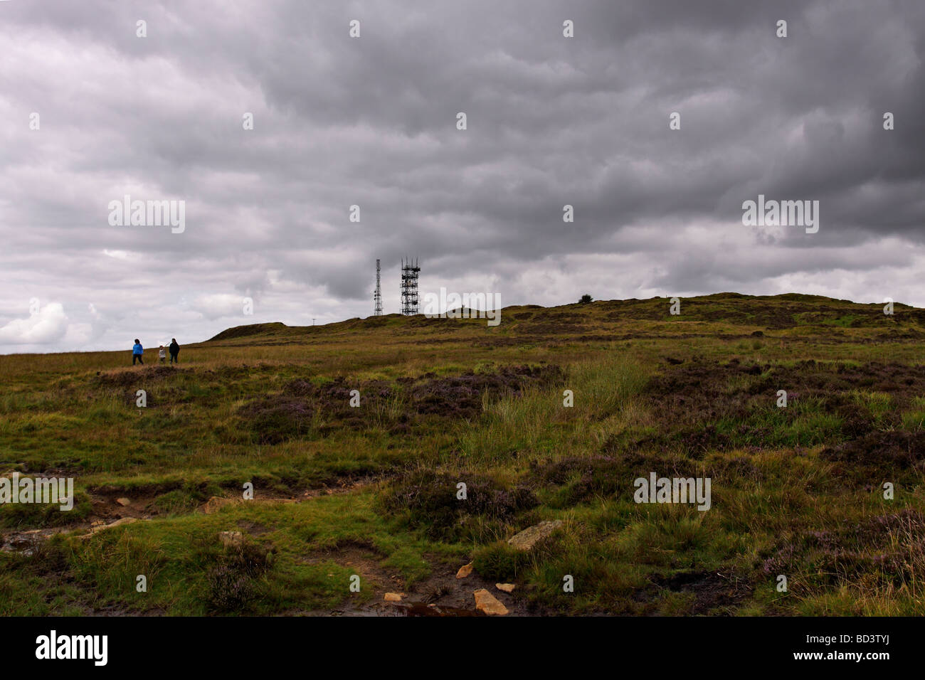 Abdon Burf, the summit of Brown Clee, the highest point in Shropshire ...