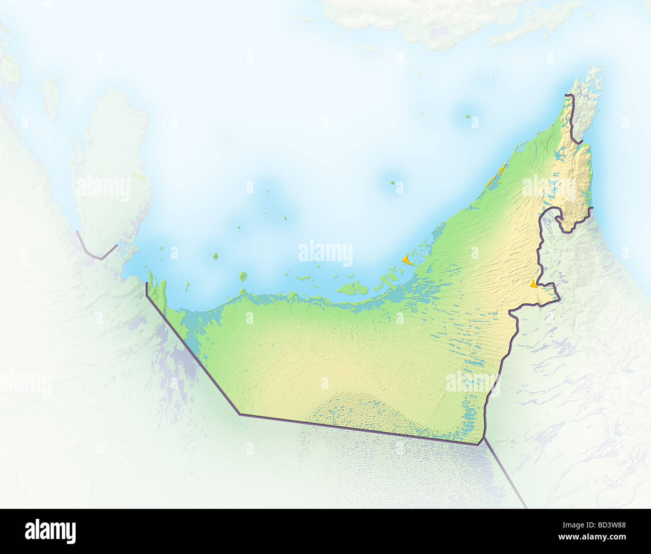 Emirates map hi-res stock photography and images - Alamy