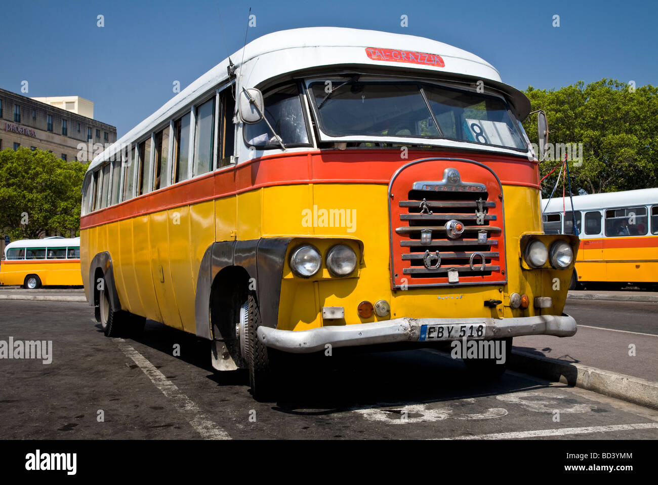 Bedford bus at Valletta bus station, Malta, EU Stock Photo - Alamy