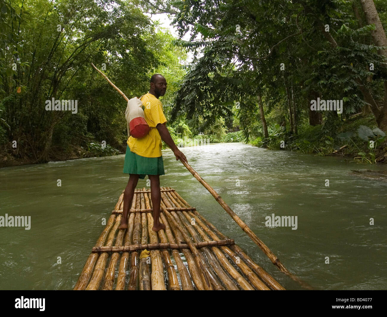 Rafting with Simon: Martha Brae River, Jamaica Stock Photo - Alamy