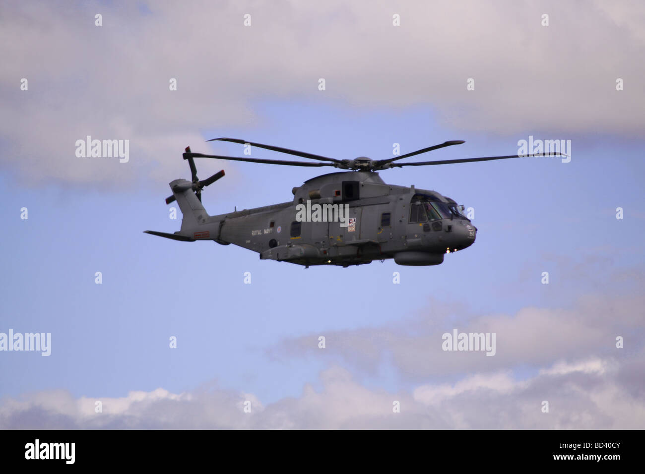 Merlin Helicopter in flight Stock Photo - Alamy
