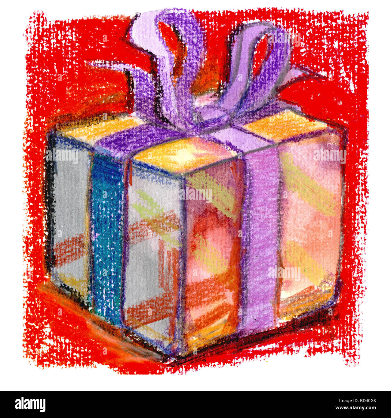 illustration of a parcel Stock Photo - Alamy