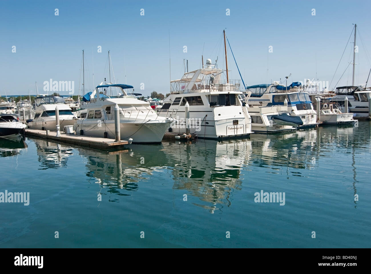 Boats at a marina Stock Photo - Alamy
