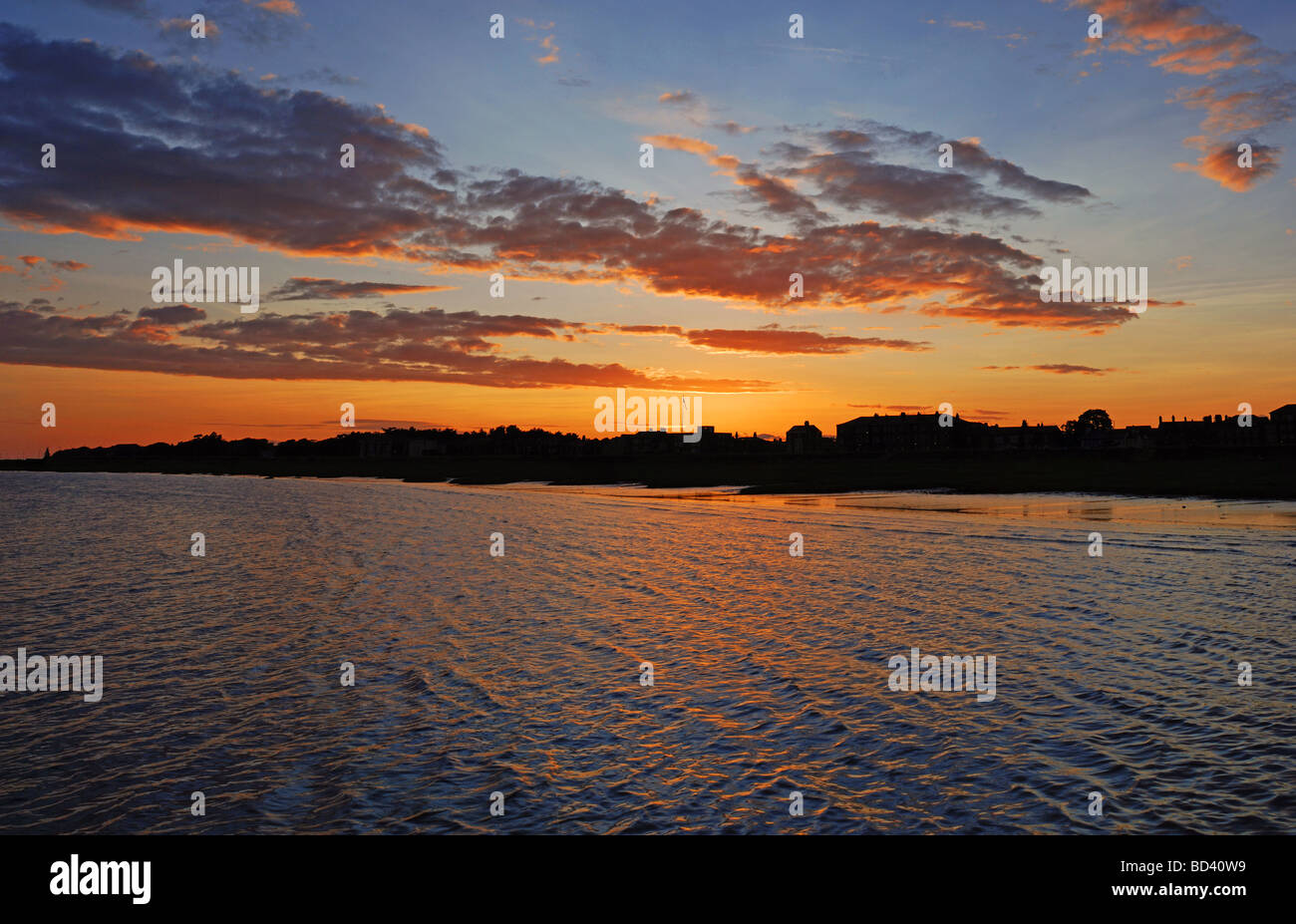sunset over Lytham St Annes Stock Photo - Alamy