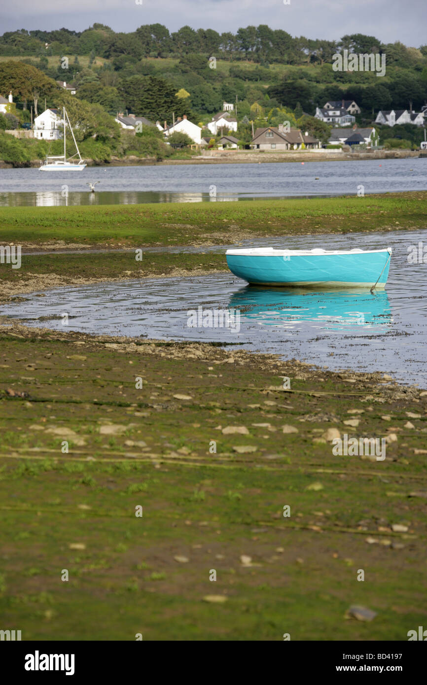 Town of Devoran, England. Cornish estuary scene near Devoran, with ...