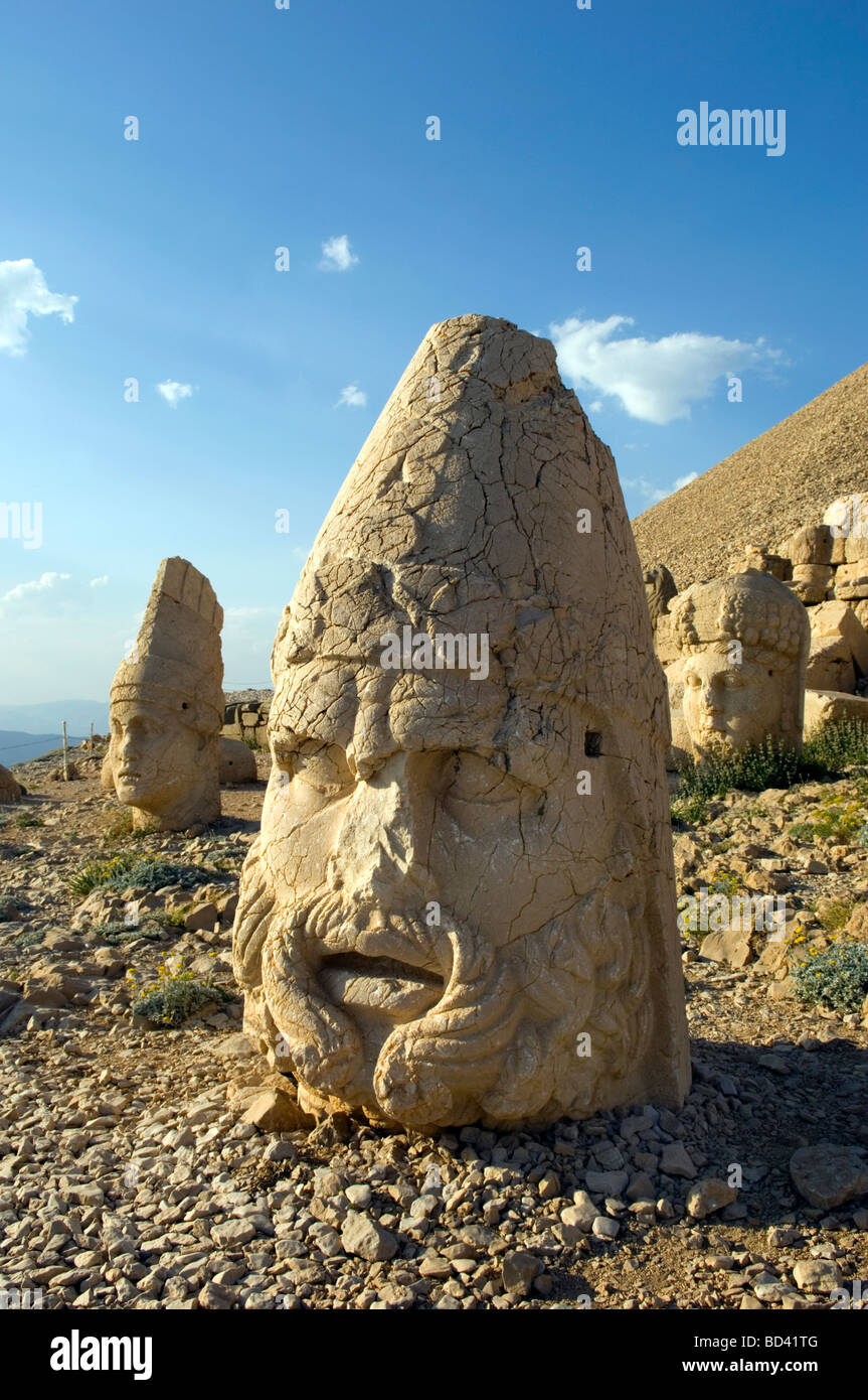 Large Stone Heads Stock Photo - Alamy