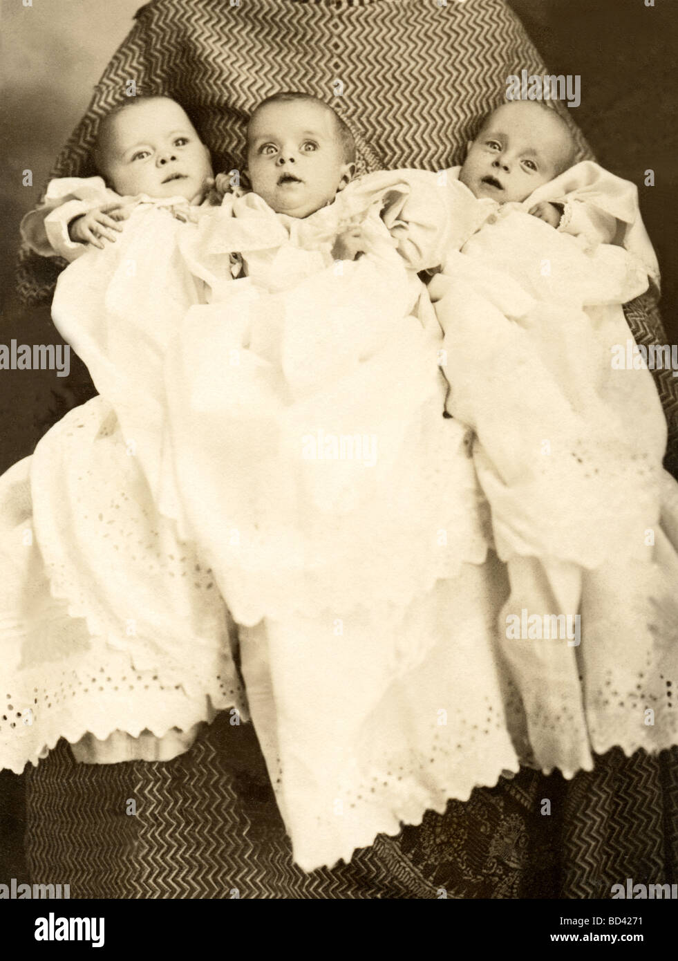 Jones Triplets, 1911 Stock Photo - Alamy