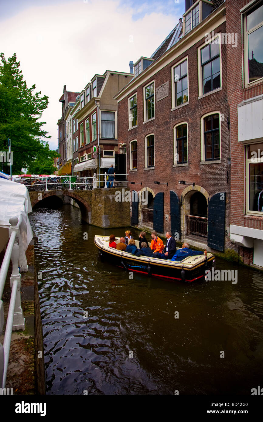 Touring the Canals of Delft, Netherlands Stock Photo - Alamy