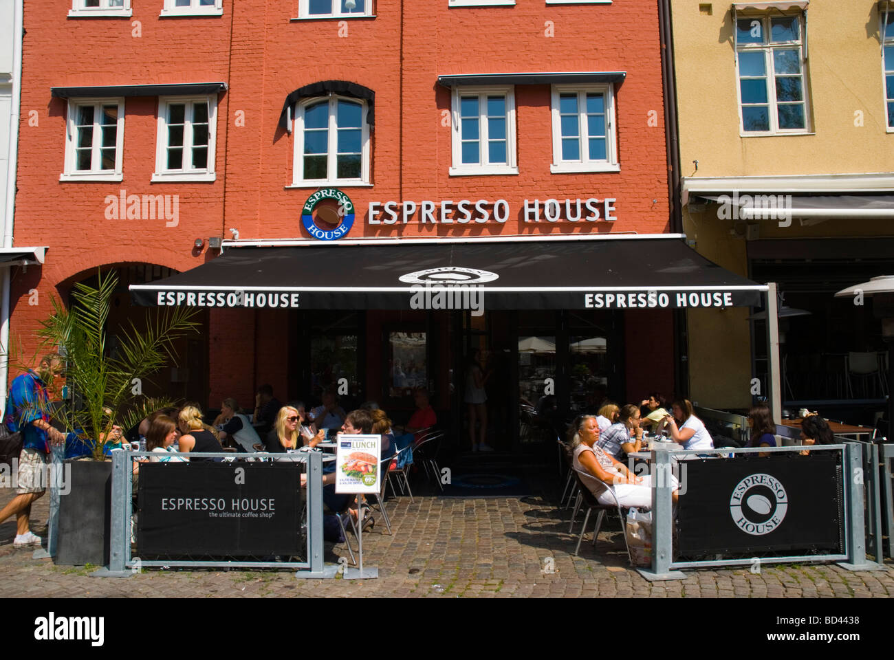 Lilla torg square in Gamla Staden in Malmö Skåne Sweden Europe Stock ...