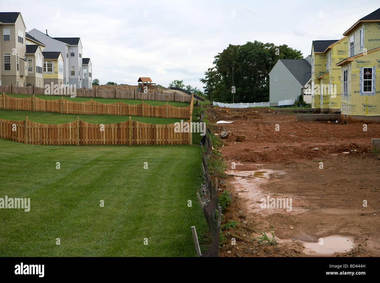 31 July 2009 – Winchester, Virginia – Housing development construction ...