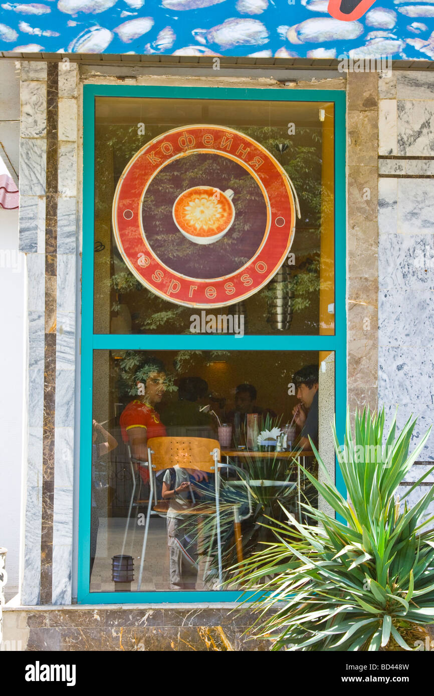Cafe in Dushanbe Tajikistan Stock Photo - Alamy