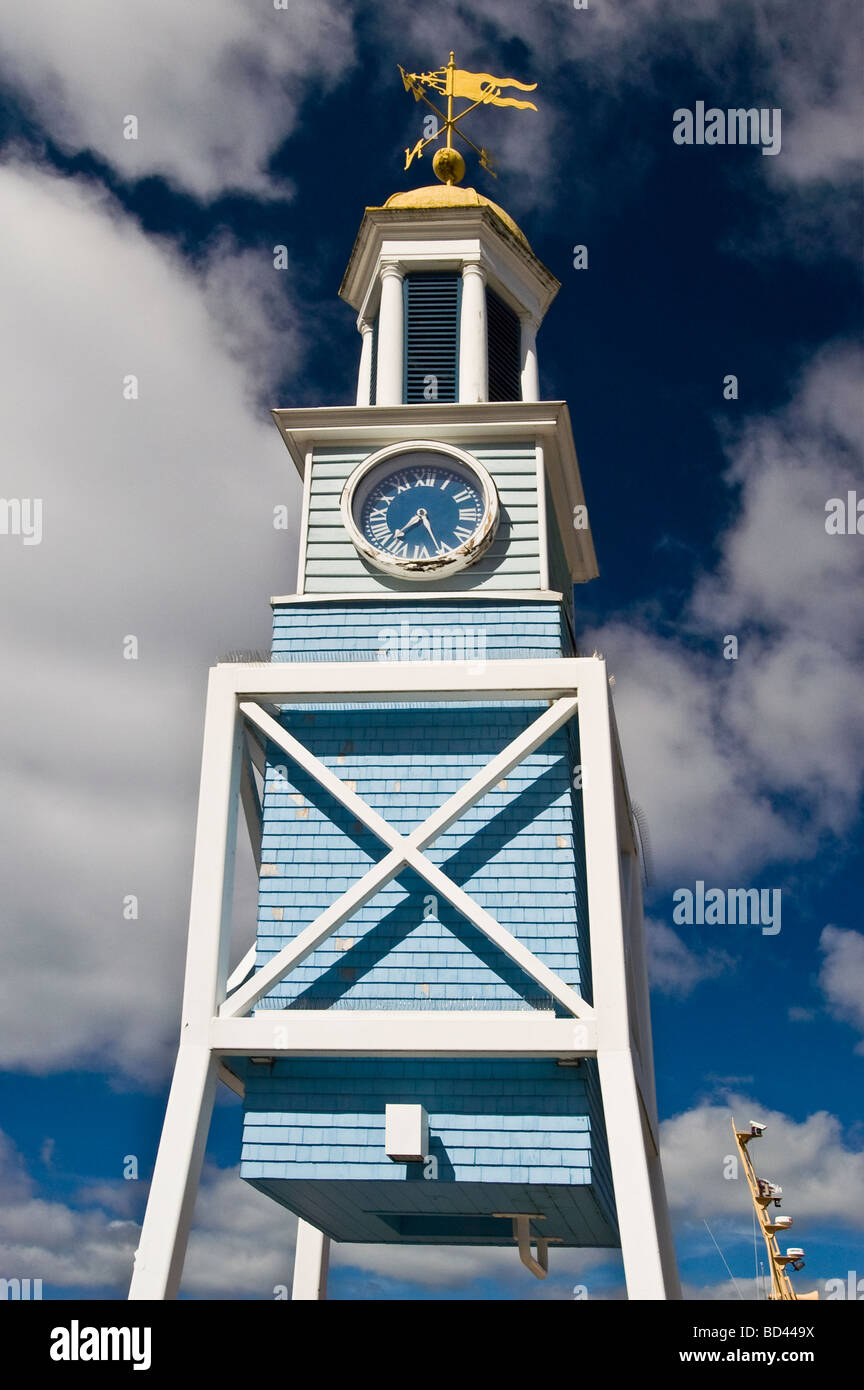 Naval Dockyard Clock, Halifax waterfront, Nova Scotia, Canada. A ...