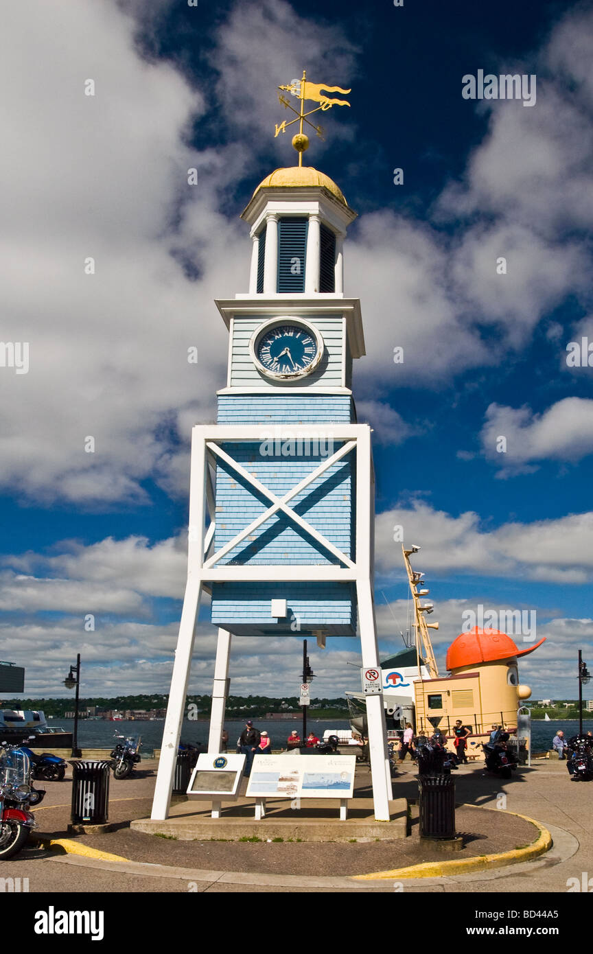 Naval Dockyard Clock, Halifax waterfront, Nova Scotia, Canada Stock ...