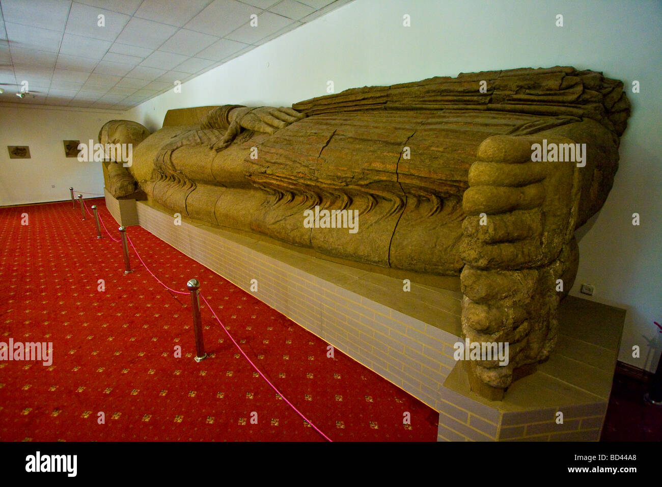Reclining Buddah Statue from Ajina Tappa Museum of National Antiquities ...
