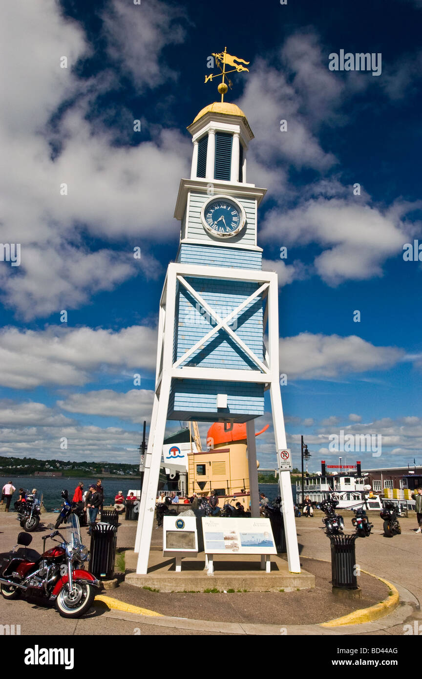 Naval Dockyard Clock, Halifax waterfront, Nova Scotia, Canada Stock ...