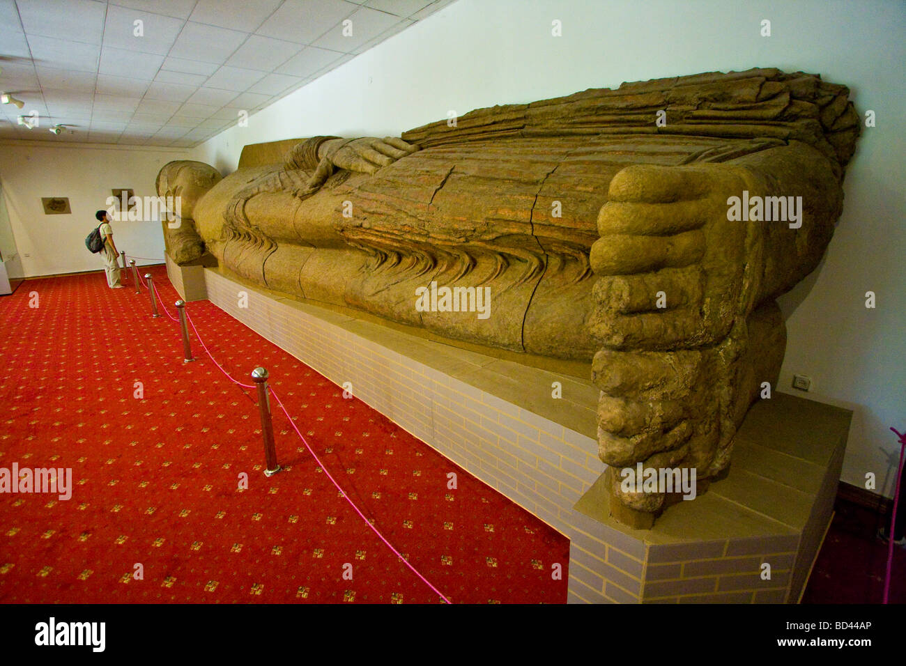 Reclining Buddah Statue from Ajina Tappa Museum of National Antiquities ...