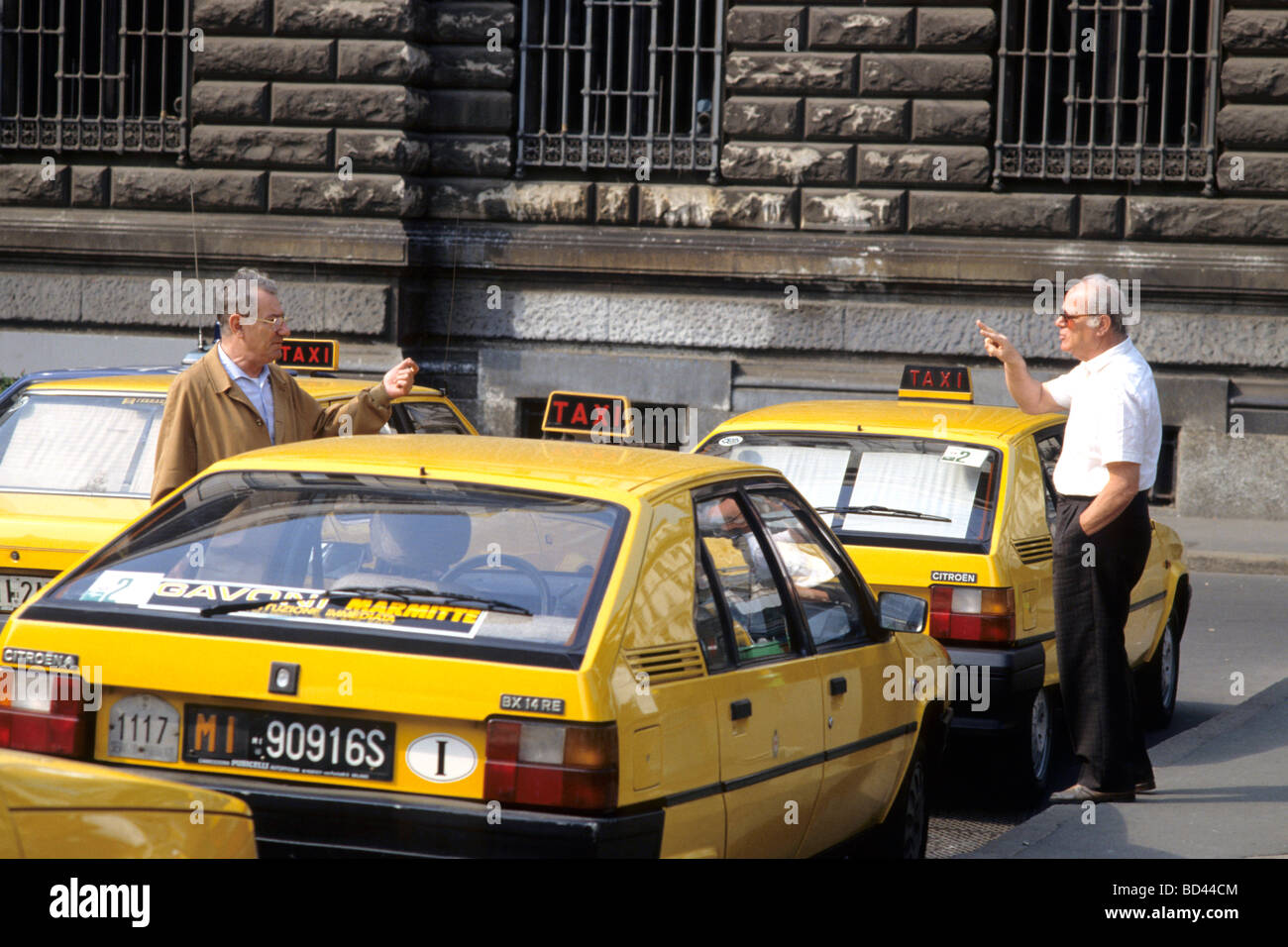 milan taxi driver 1988 Stock Photo - Alamy