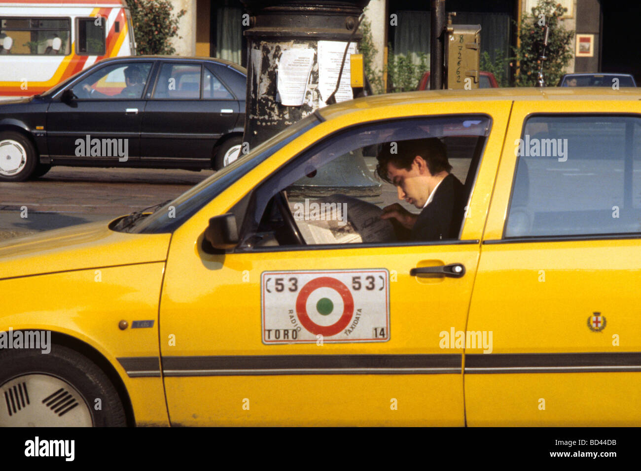 milan taxi driver 1988 Stock Photo - Alamy