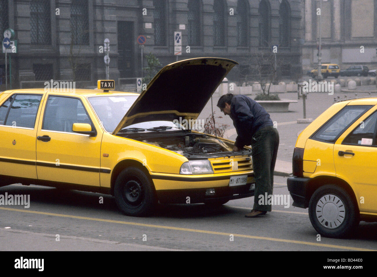 milan taxi driver 1988 Stock Photo - Alamy
