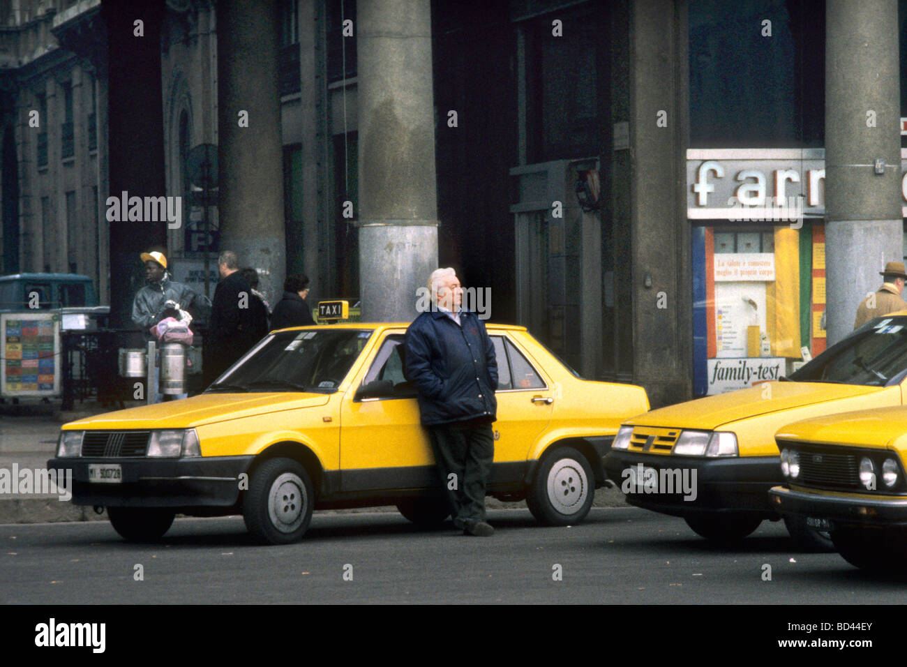 milan taxi driver 1988 Stock Photo - Alamy