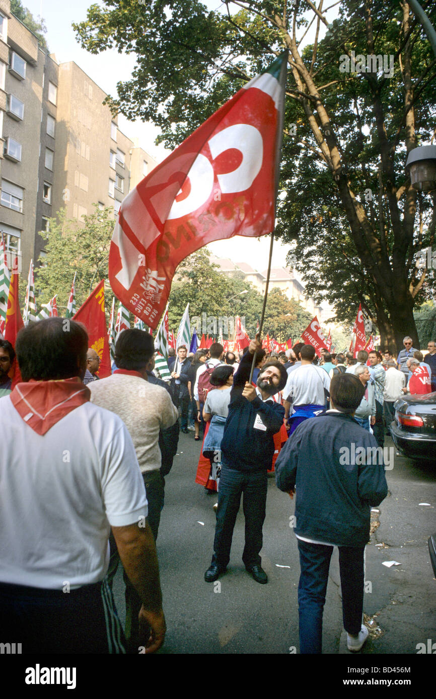 milan Political demonstration 1990 Stock Photo - Alamy
