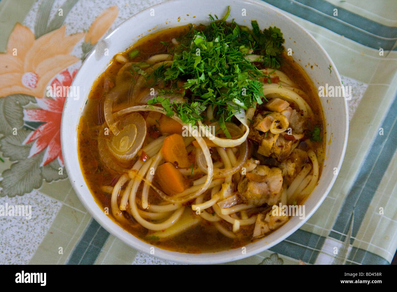 Laghman in the Bazaar in Khorog Tajikistan Stock Photo - Alamy