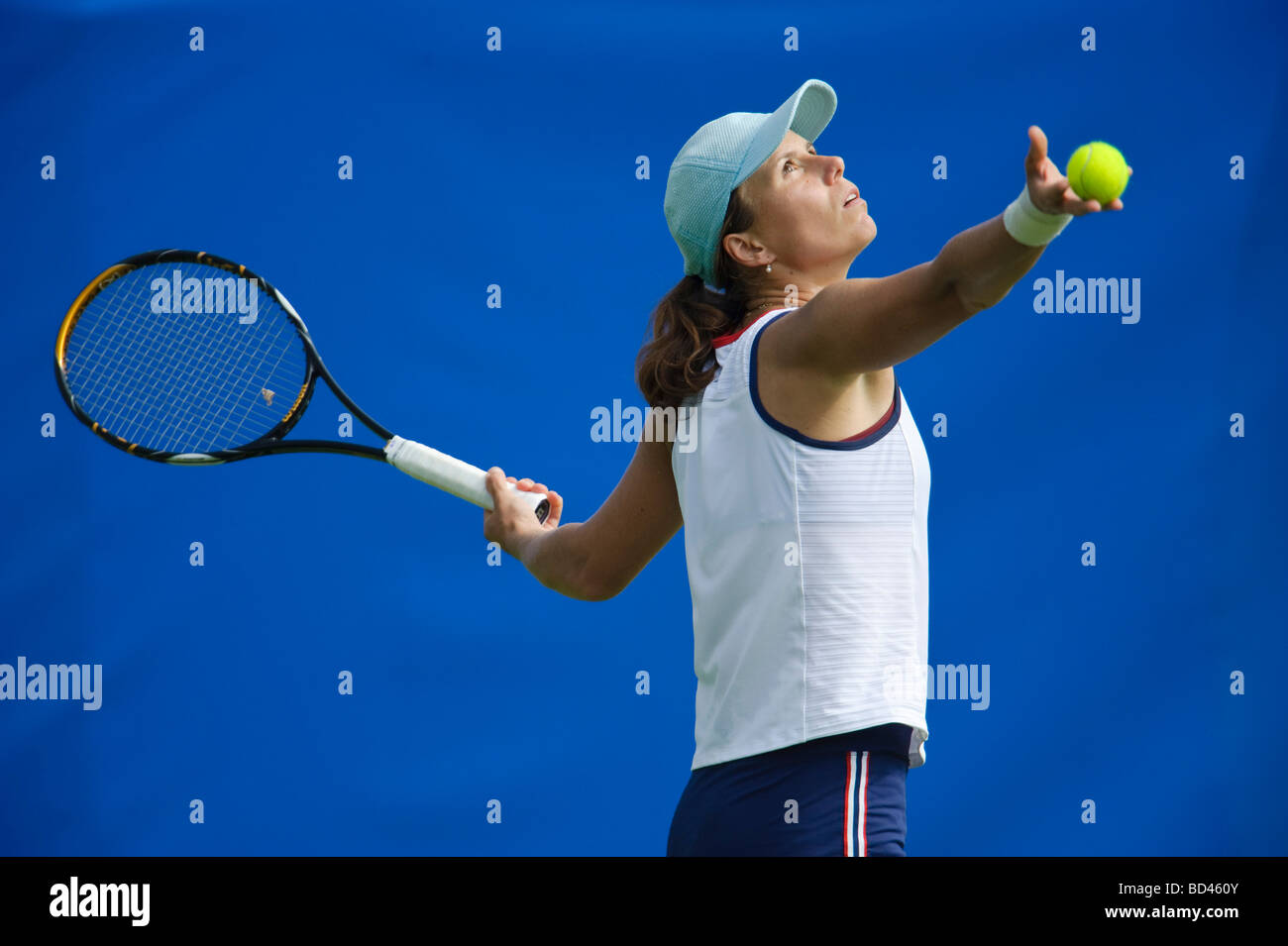 Varvara Lepchenko serving Stock Photo - Alamy