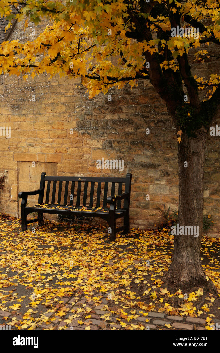 Cotswolds bench hi-res stock photography and images - Alamy