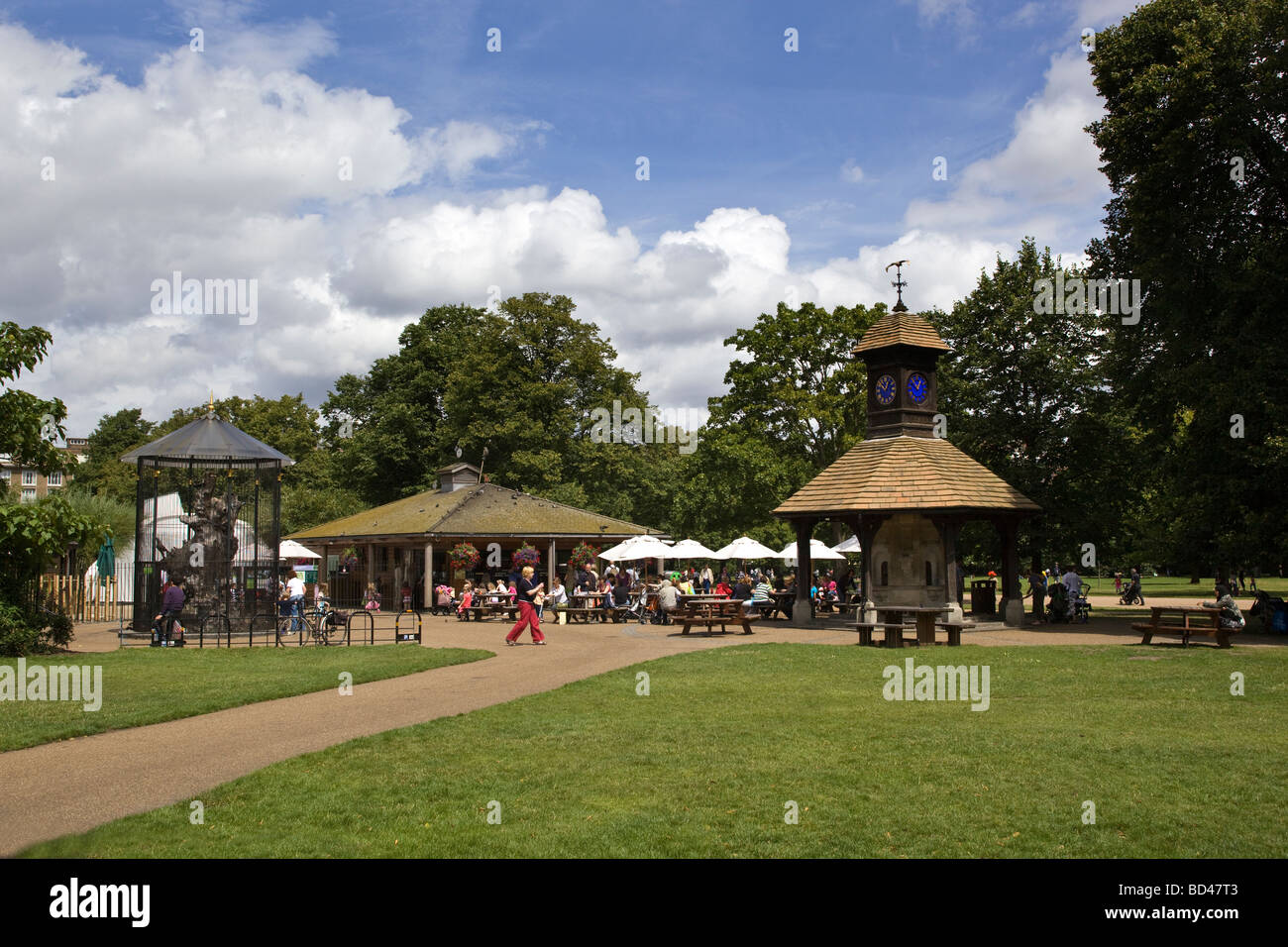 The Broadwalk Cafe Kensington Gardens London Stock Photo - Alamy