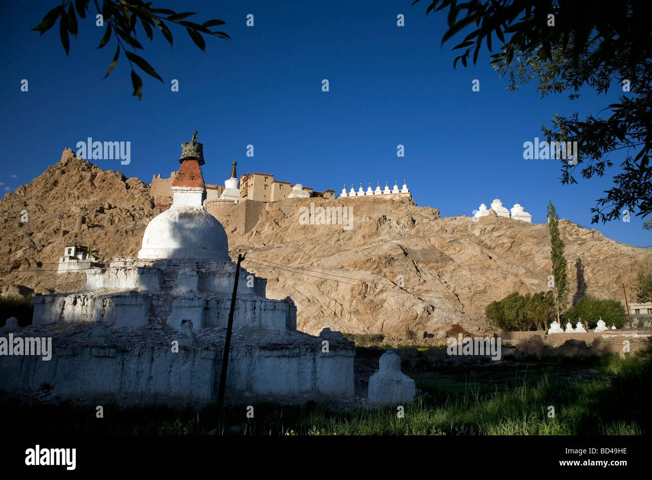 Chorten adjacent to Shey Palace & Monastery en route Leh. Ladakh. Jammu ...