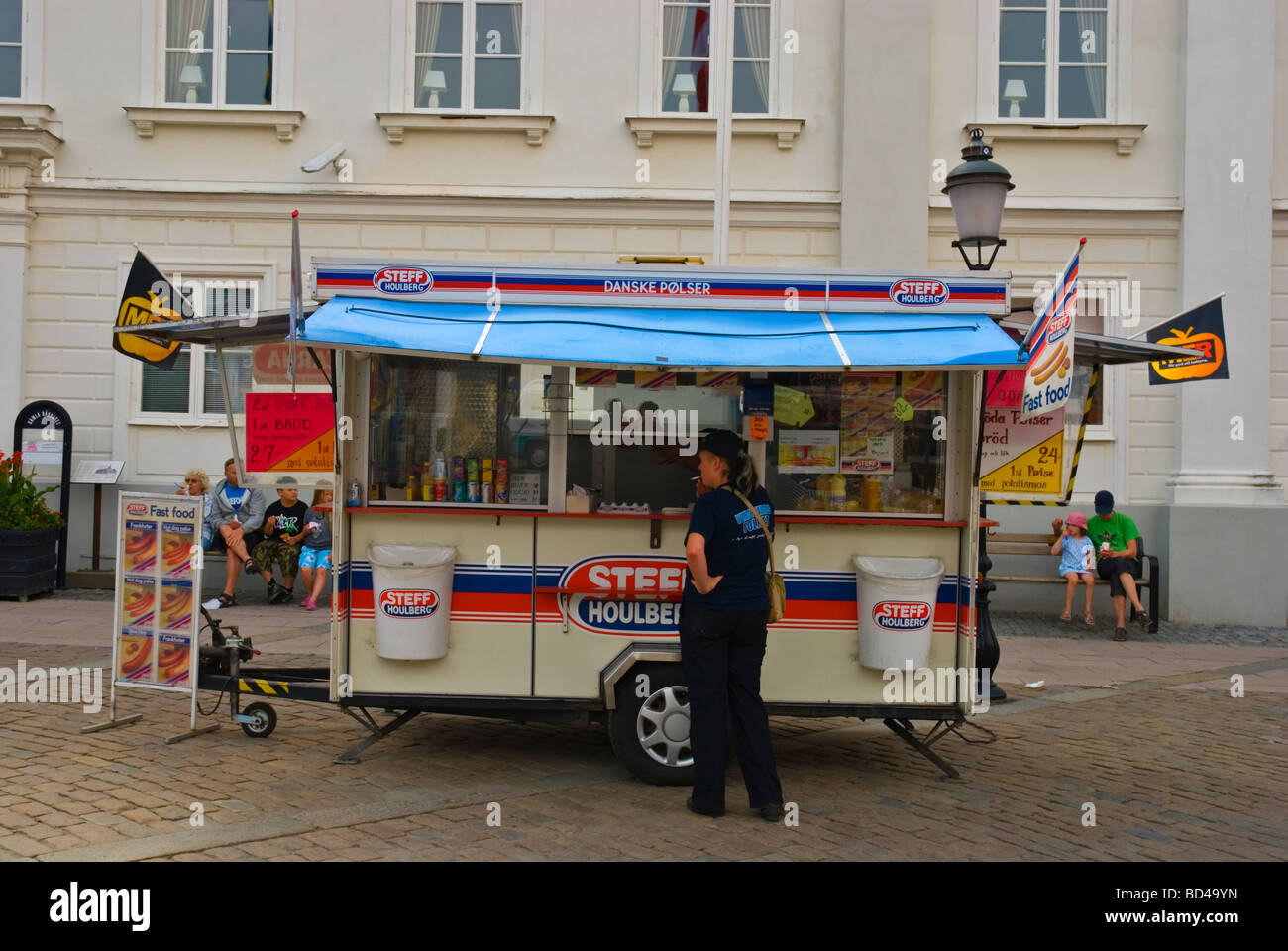 Danish fast food kiosk in Ystad Skåne Sweden Europe Stock Photo - Alamy