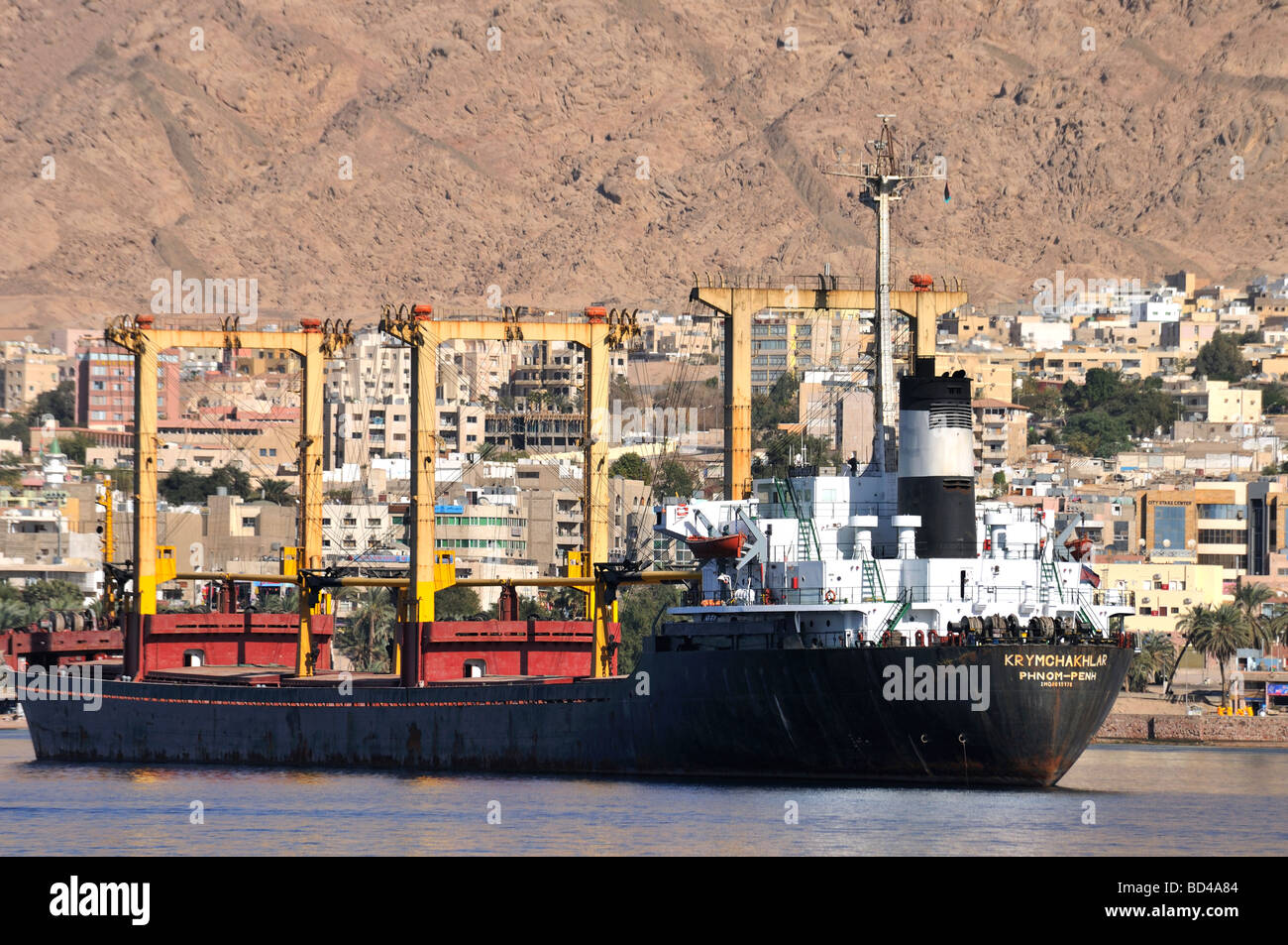 A ship in Aqaba Jordan Stock Photo - Alamy