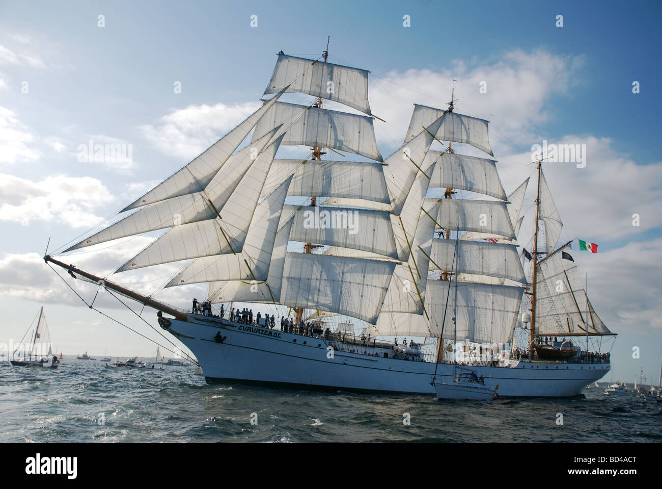 The Mexican three masted barque Cuauhtemoc, Funchal 500 Tall Ships Race ...