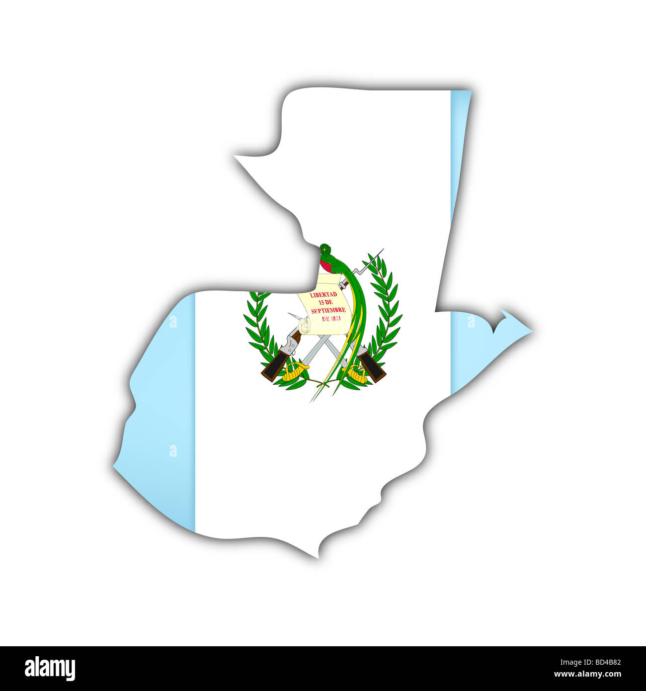 Map of guatemala hi-res stock photography and images - Alamy