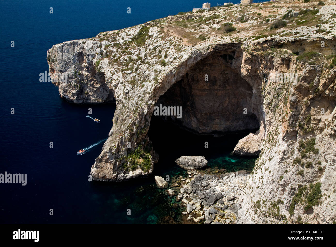 The Arch of the Blue Grotto at Zurrieq in Southwest Malta, EU Stock ...