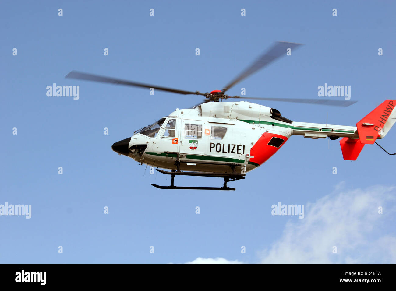 German police helicopter Stock Photo - Alamy
