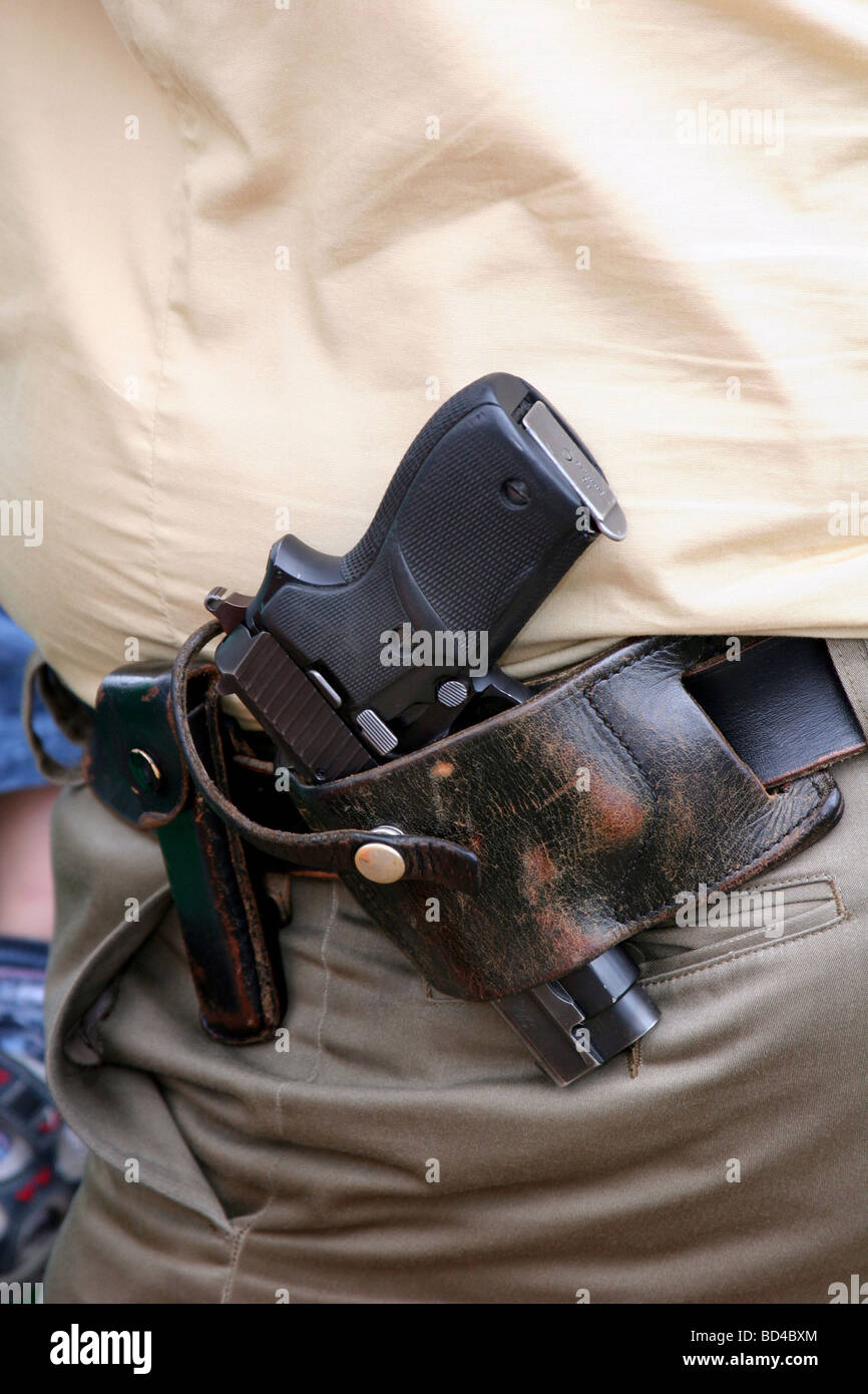 Weapon of a German policeman Stock Photo - Alamy