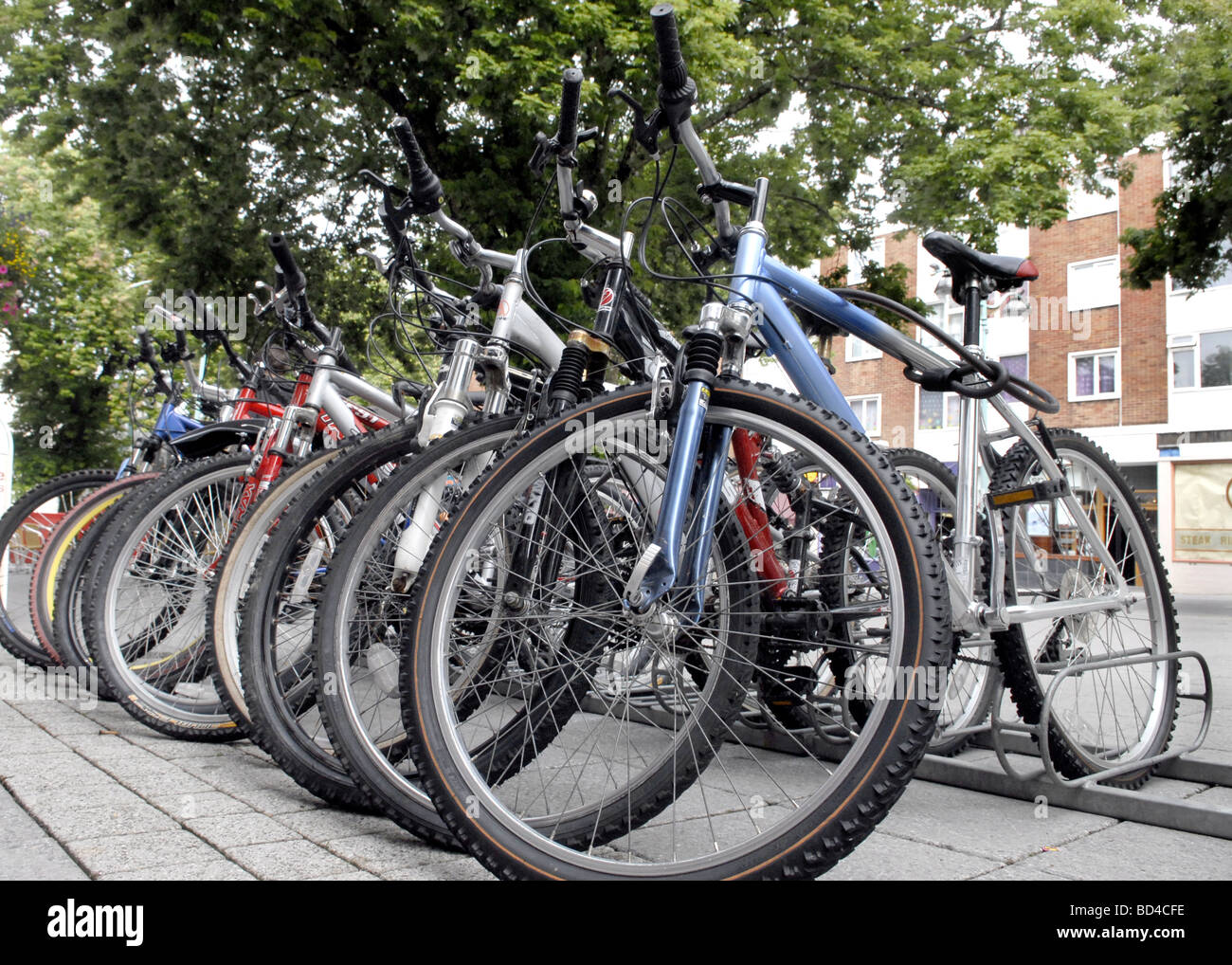Parked cycles hi-res stock photography and images - Alamy