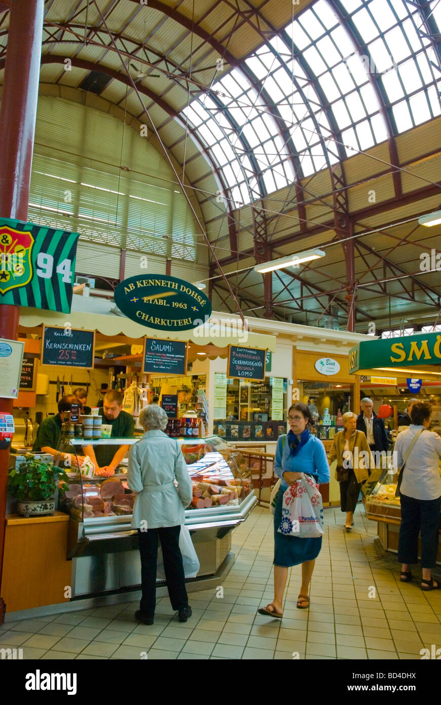 Stora Saluhallen the Great Market hall in Gothenburg Sweden Europe ...